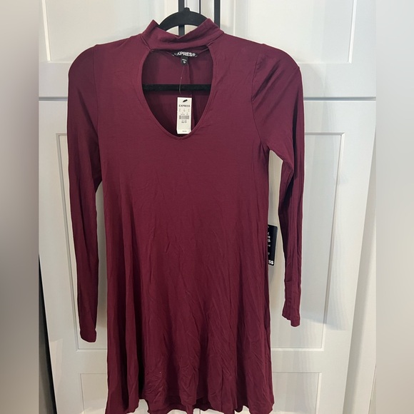 Express | Dresses | Red Long Sleeve Dress From Express | Poshmark